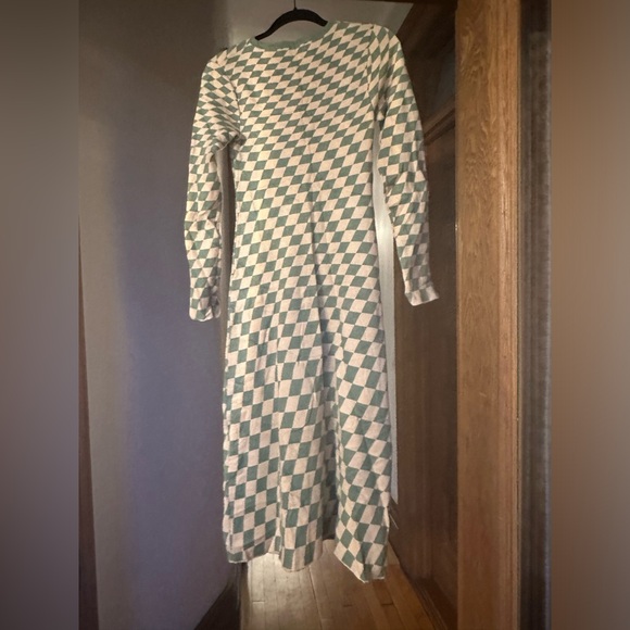Zara | Dresses | Zara Checkered Sweater Dress | Poshmark